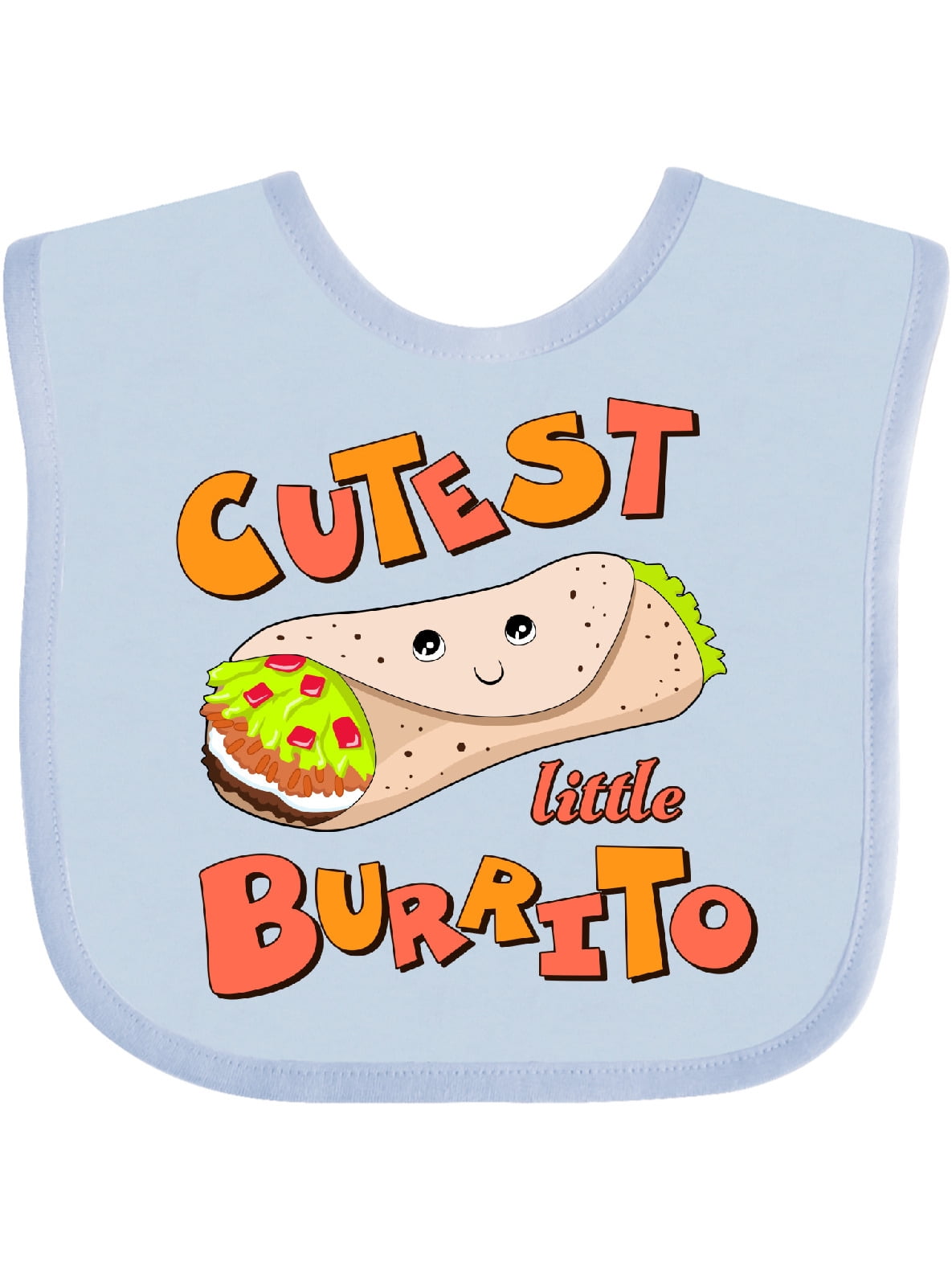 Inktastic Cutest Little Burrito Boys or Girls Baby Bib - Walmart.com