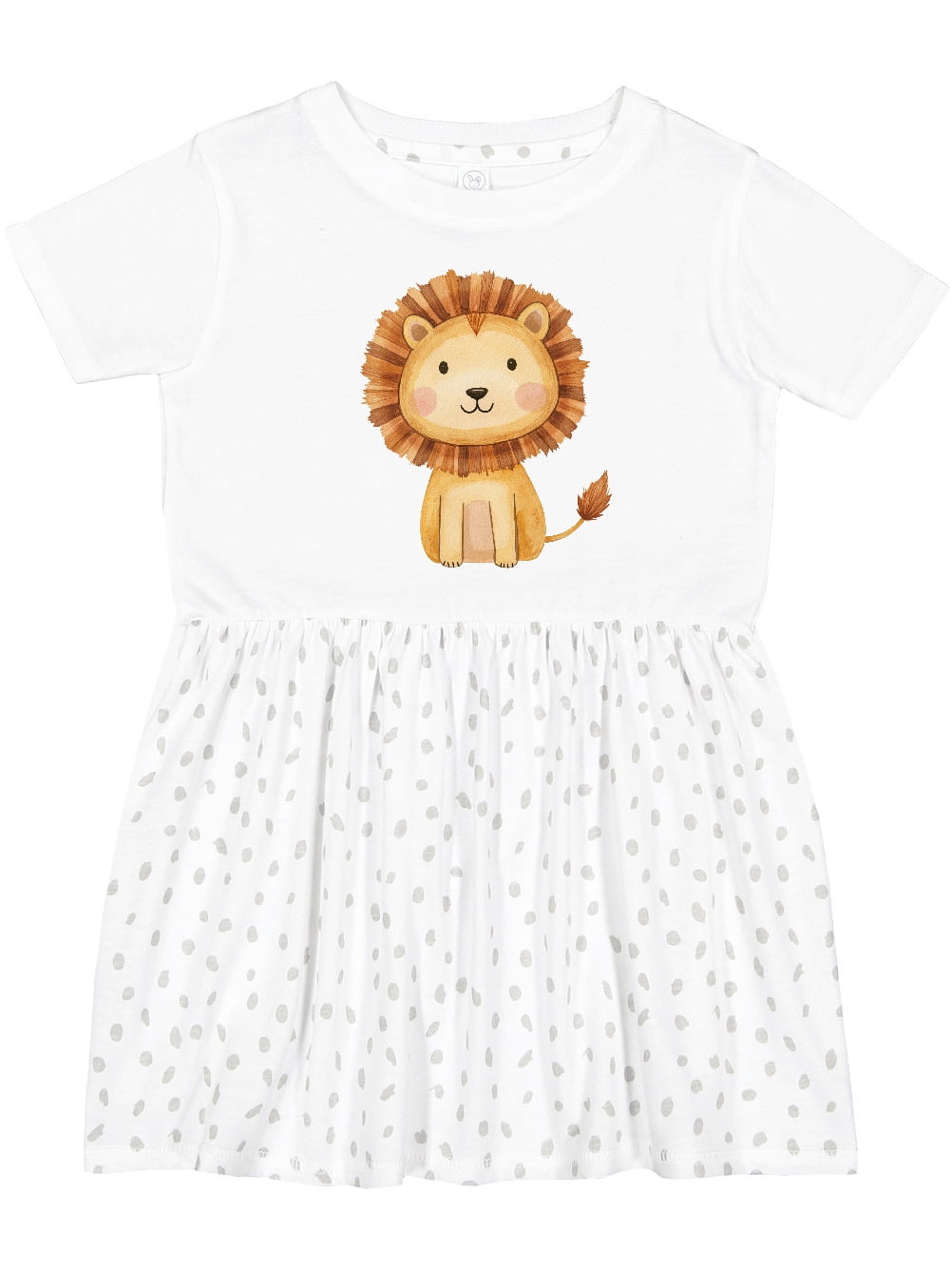Inktastic Cutest Little Lion Girls Toddler Dress - Walmart.com