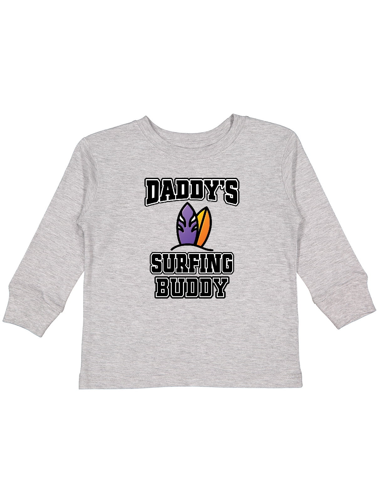 Inktastic Daddy Surfing Buddy Kids Surfer Boys or Girls Long Sleeve ...