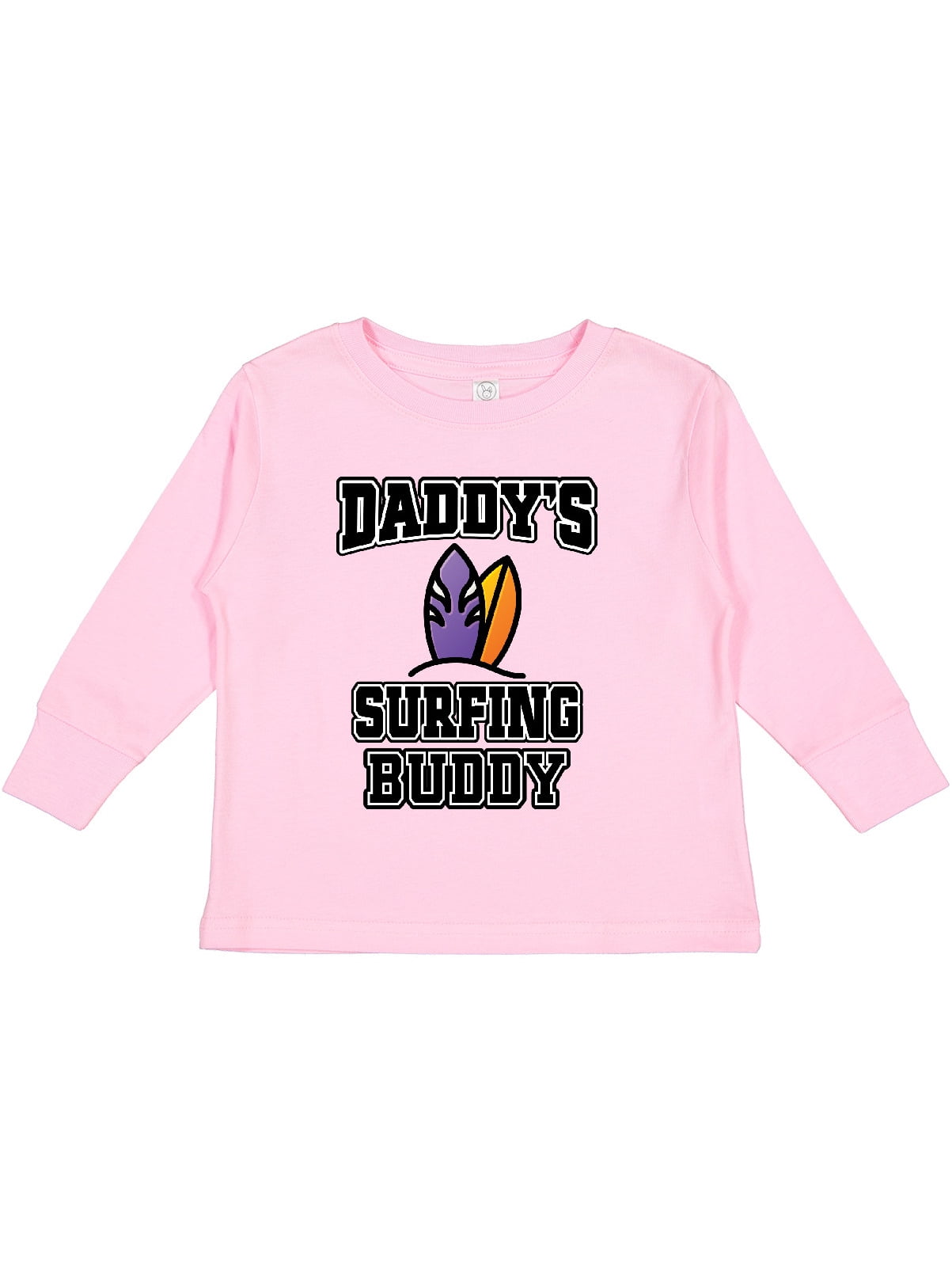 Inktastic Daddy Surfing Buddy Kids Surfer Boys or Girls Long Sleeve ...