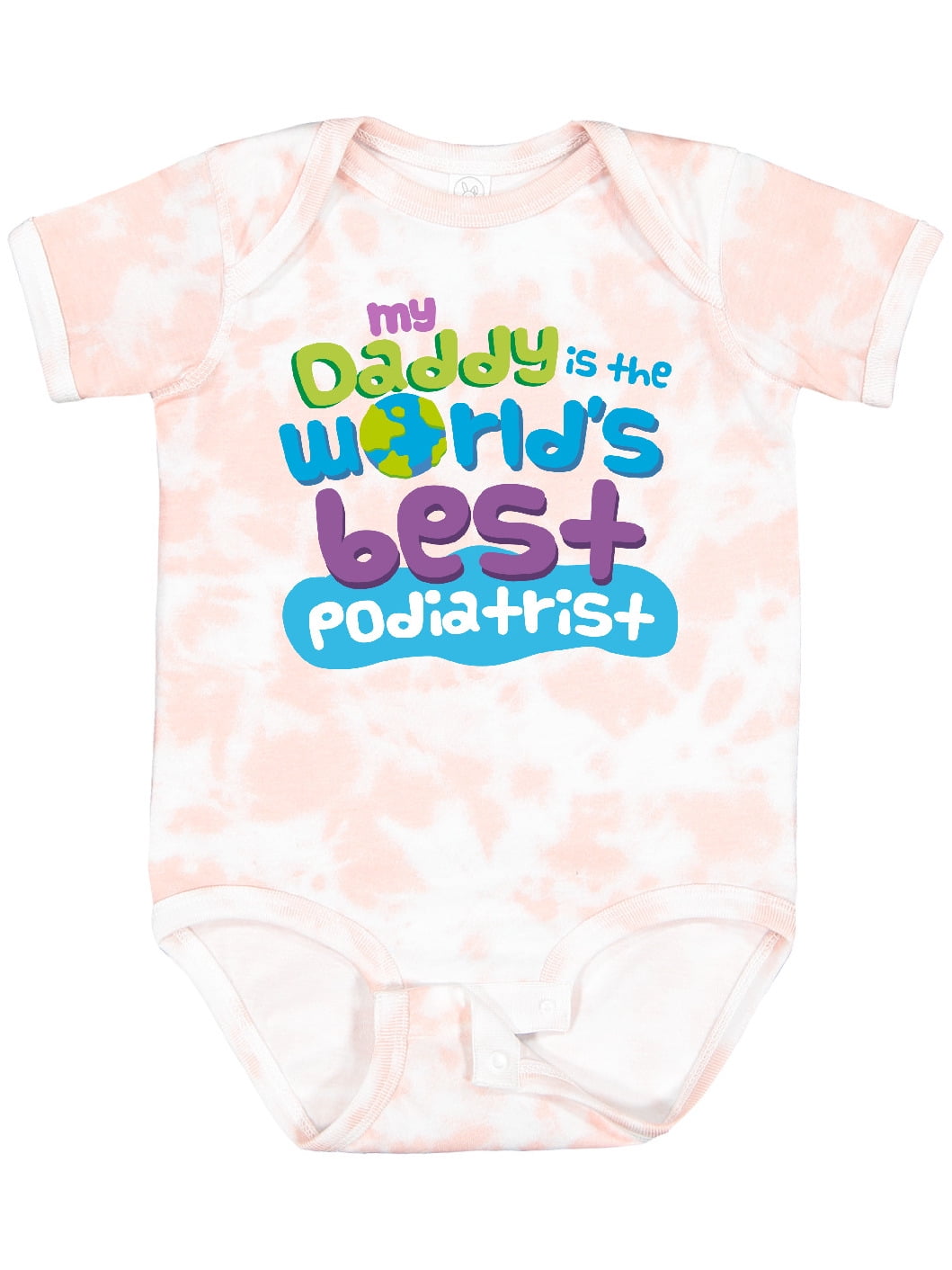 Inktastic Daddy Worlds Best Podiatrist Boys or Girls Baby Bodysuit ...