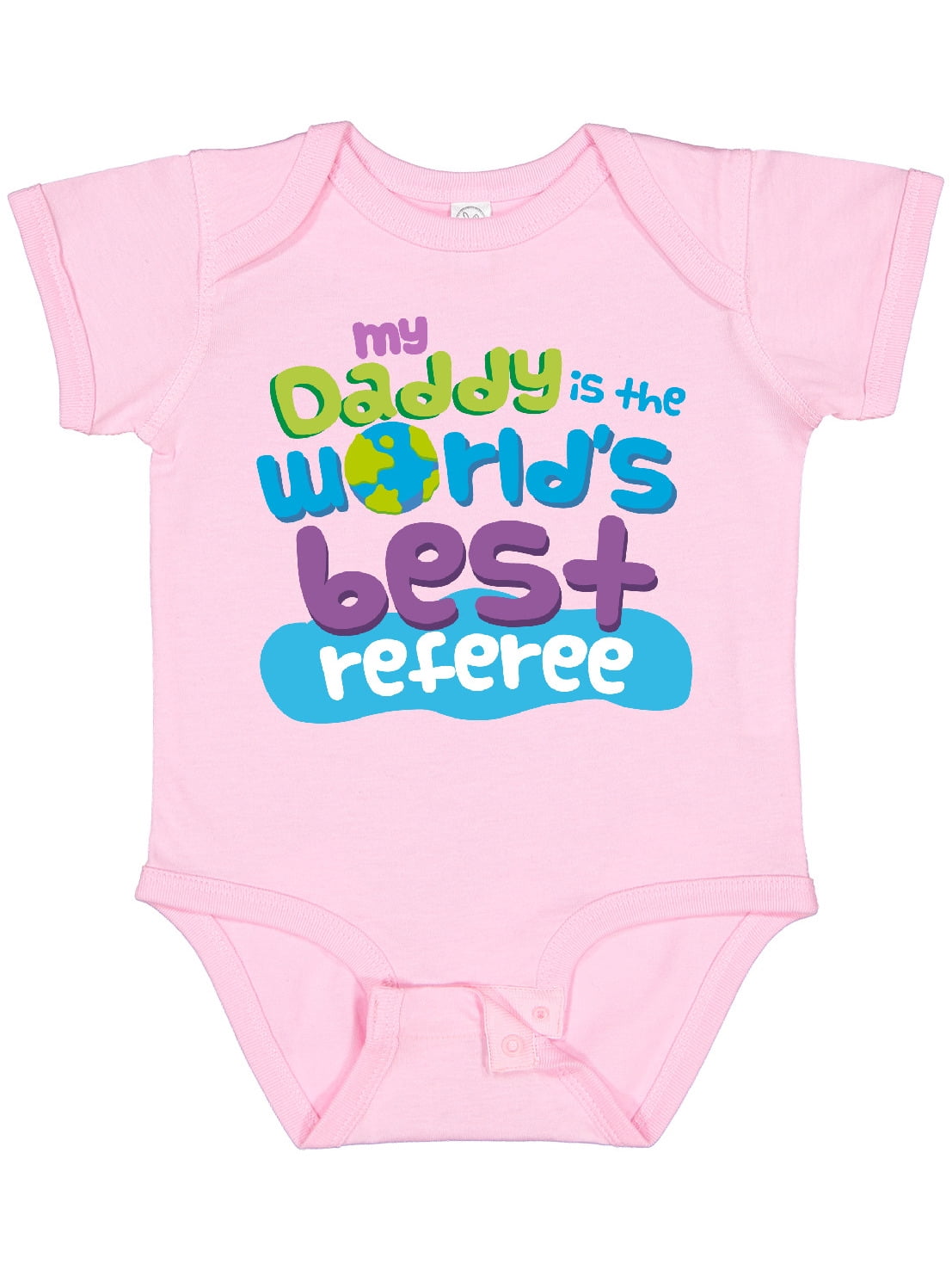 Inktastic Daddy Worlds Best Referee Boys or Girls Baby Bodysuit ...