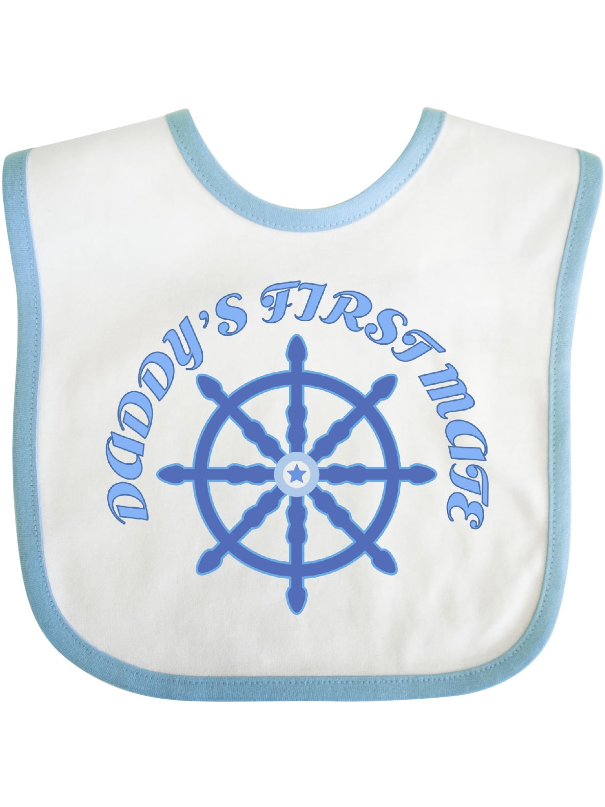 Inktastic Daddy's First Mate Wheel Boys Baby Bib - Walmart.com