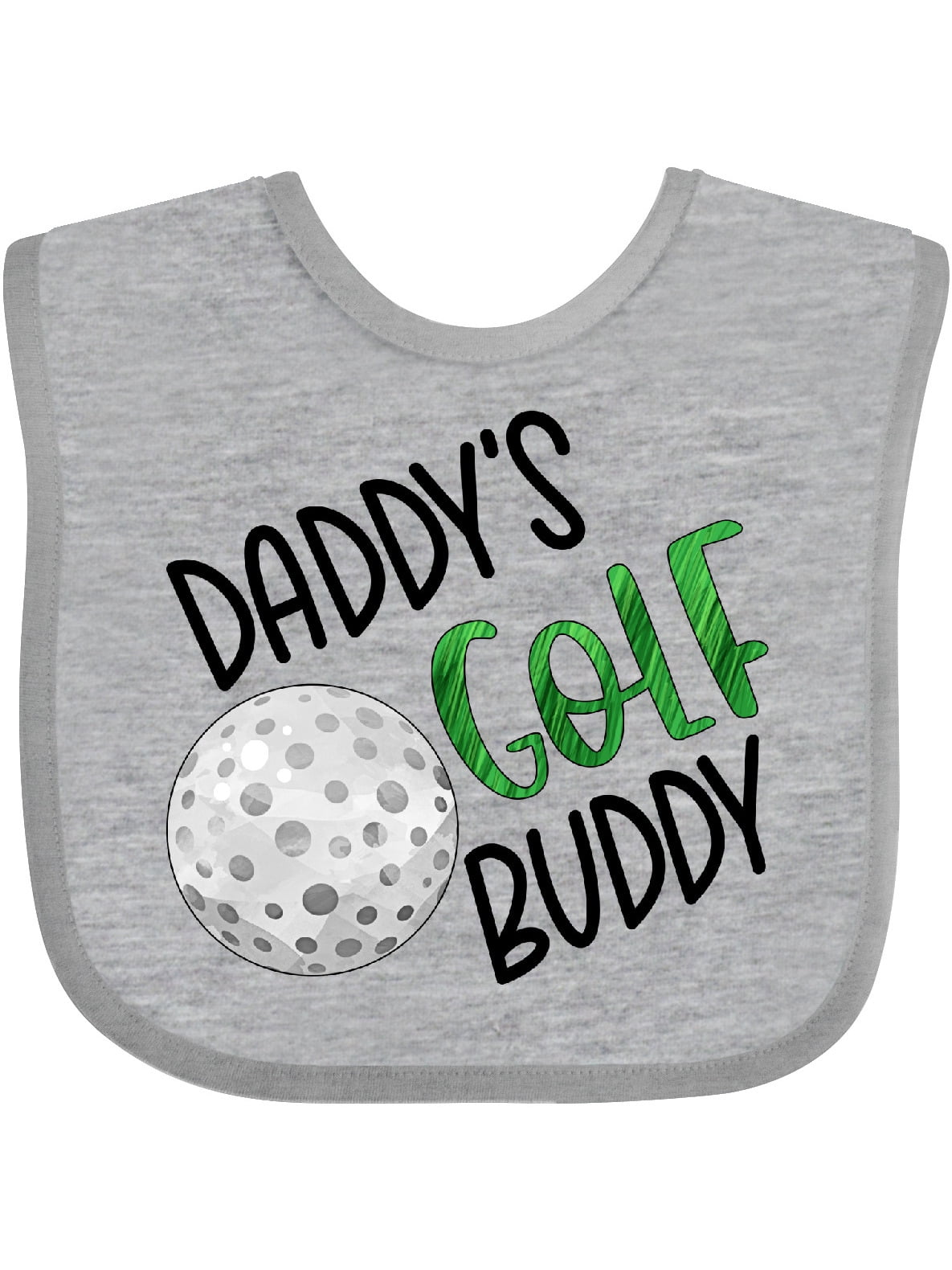 Inktastic Daddy's Golf Buddy with Golf Ball Boys or Girls Baby Bib ...