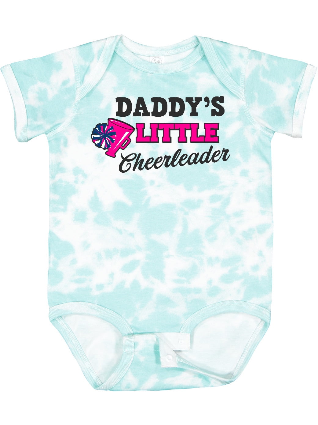 Inktastic Daddy's Little Cheerleader with Megaphone and Pom Poms Girls ...