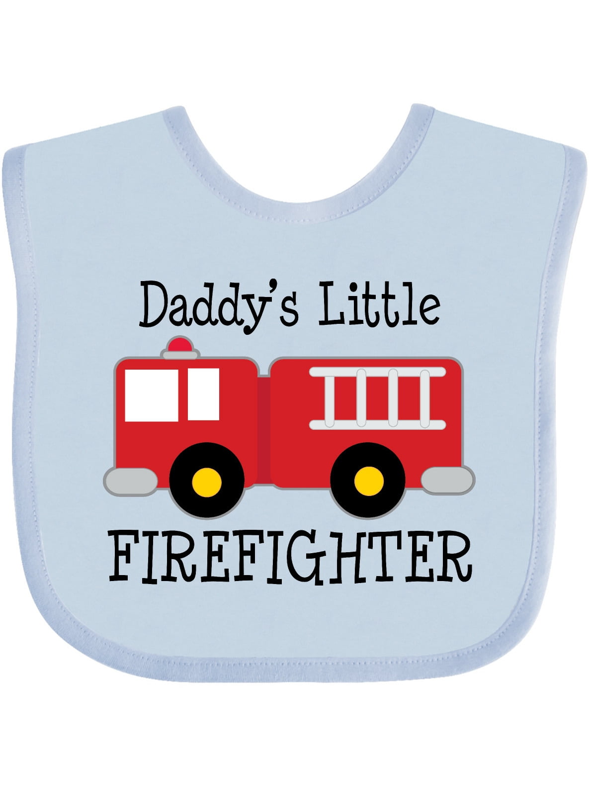 Inktastic Daddy's Little Firefighter Boys or Girls Baby Bib - Walmart.com
