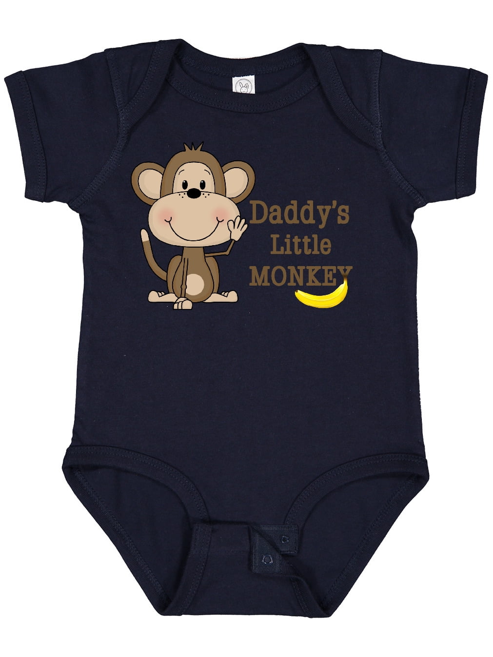 Inktastic Daddy's Little Monkey Boys or Girls Baby Bodysuit - Walmart.com