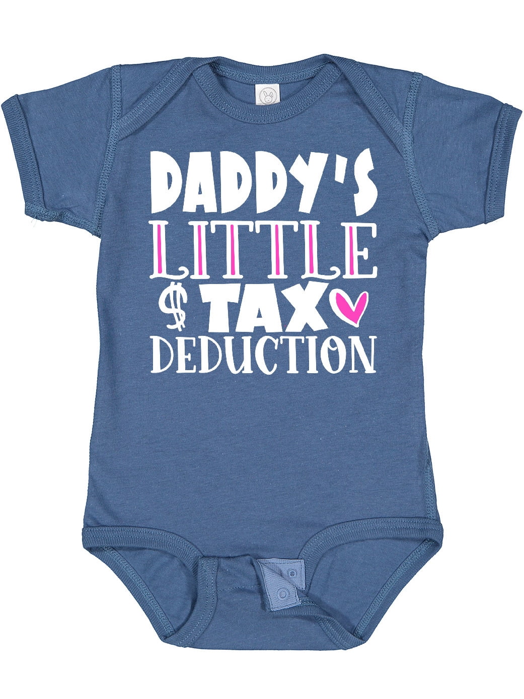 Inktastic Daddy's Little Tax Deduction Pink Hearts Boys or Girls Baby ...