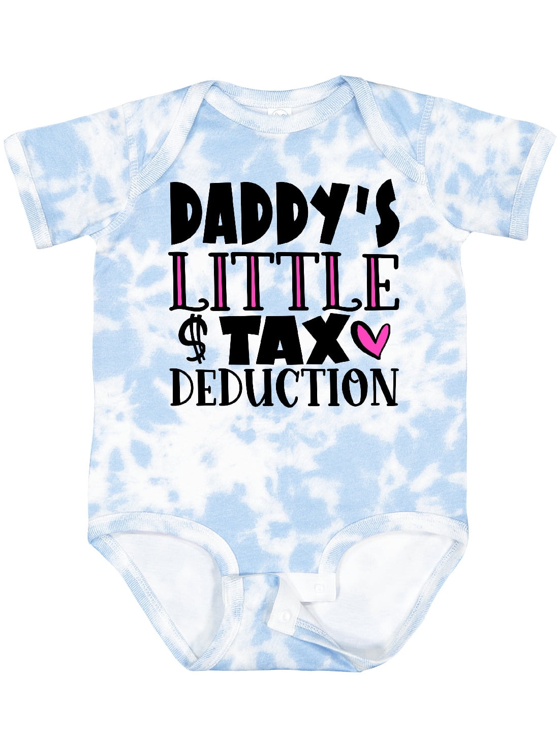 Inktastic Daddy's Little Tax Deduction Pink Hearts Boys or Girls Baby ...