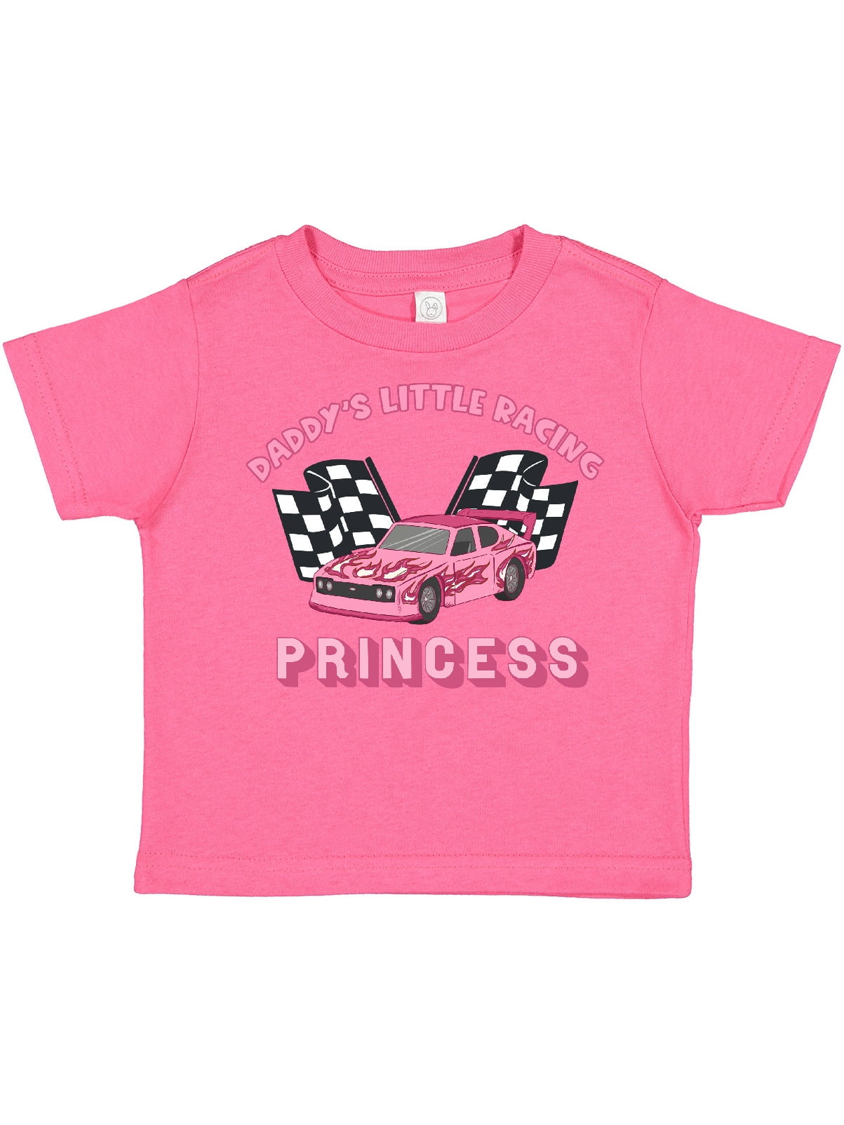 Inktastic Daddy's Racing Princess Pink Race Car Boys or Girls Toddler T ...