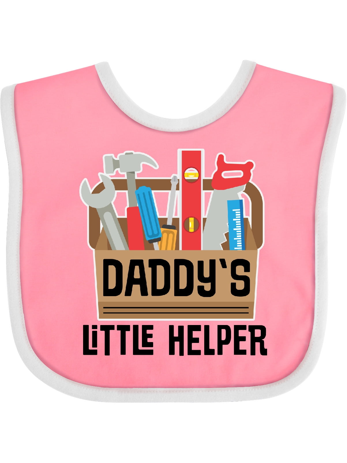 Inktastic Daddys Little Helper Tool Box Boys or Girls Baby Bib ...