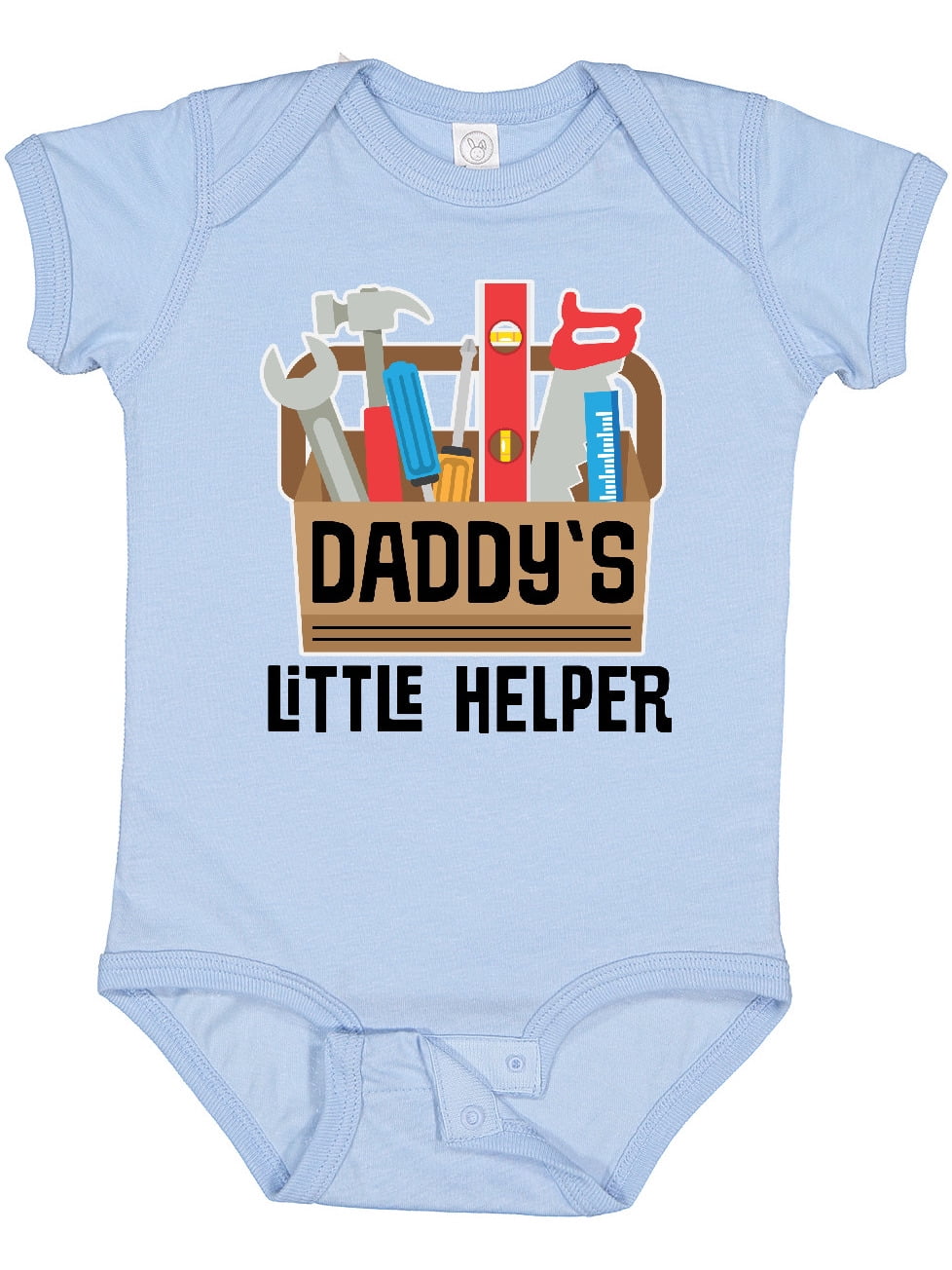 Inktastic Daddys Little Helper Tool Box Boys or Girls Baby Bodysuit ...