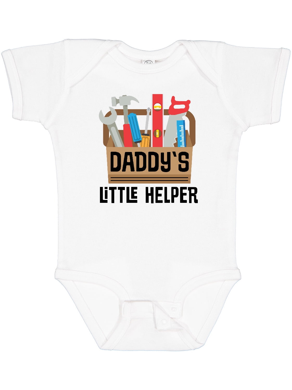 Inktastic Daddys Little Helper Tool Box Boys or Girls Baby Bodysuit ...