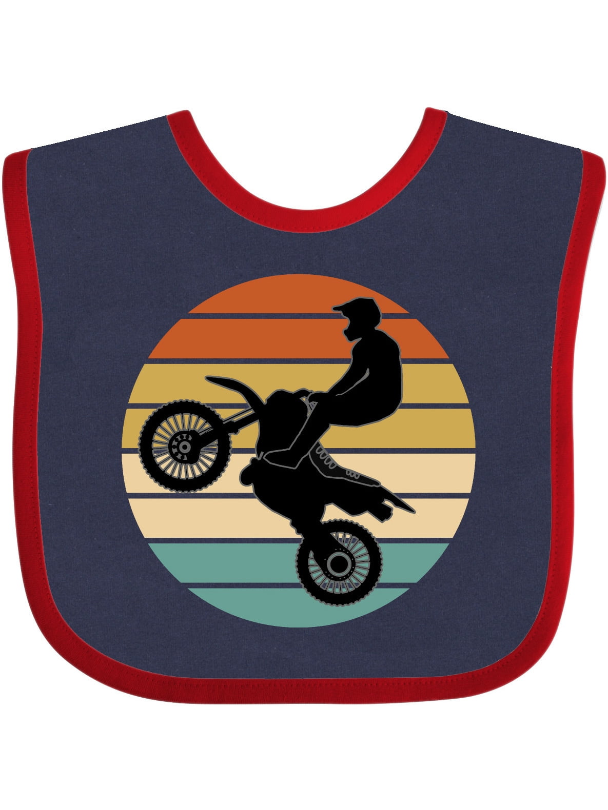 Inktastic Dirt Biking Motocross Retro Boys or Girls Baby Bib - Walmart.com
