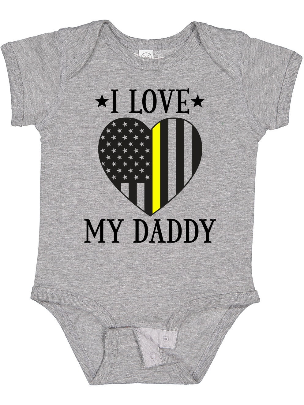 Inktastic Dispatcher Daddy Gold Line Emergency Boys or Girls Baby ...