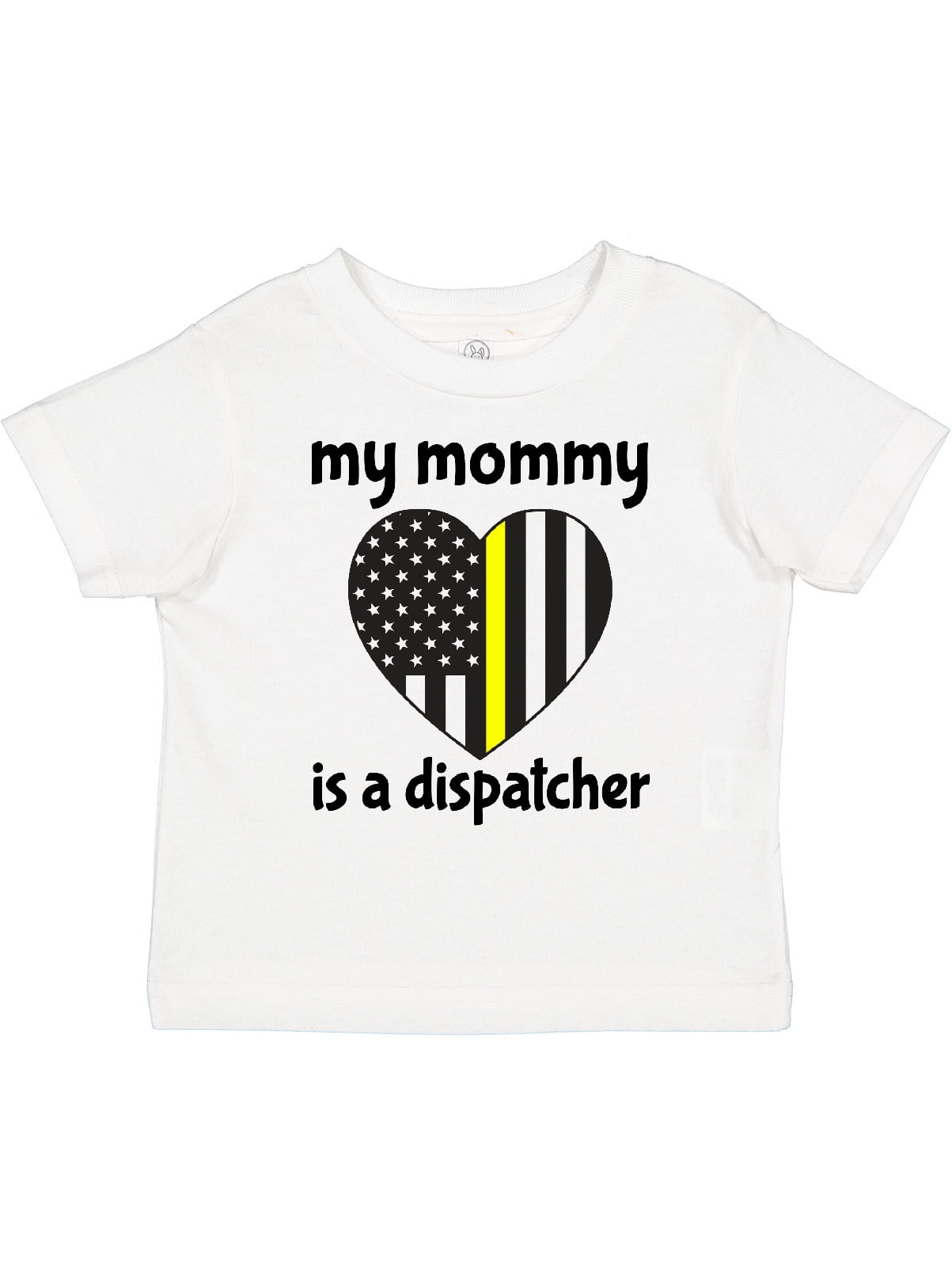 Inktastic Dispatcher Mom Emergency Gold Line Flag Boys or Girls Toddler ...