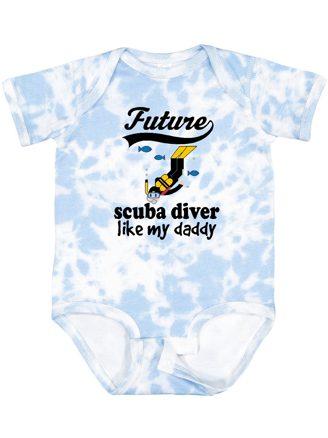 Inktastic Diving Future Scuba Diver Like Daddy Boys Baby Bodysuit ...
