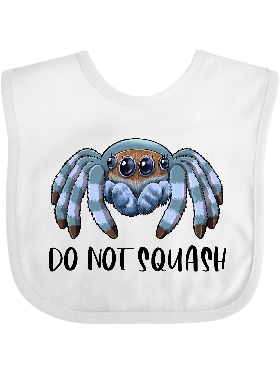 Inktastic Do Not Squash Cute Jumping Spider Boys or Girls Baby Bib ...