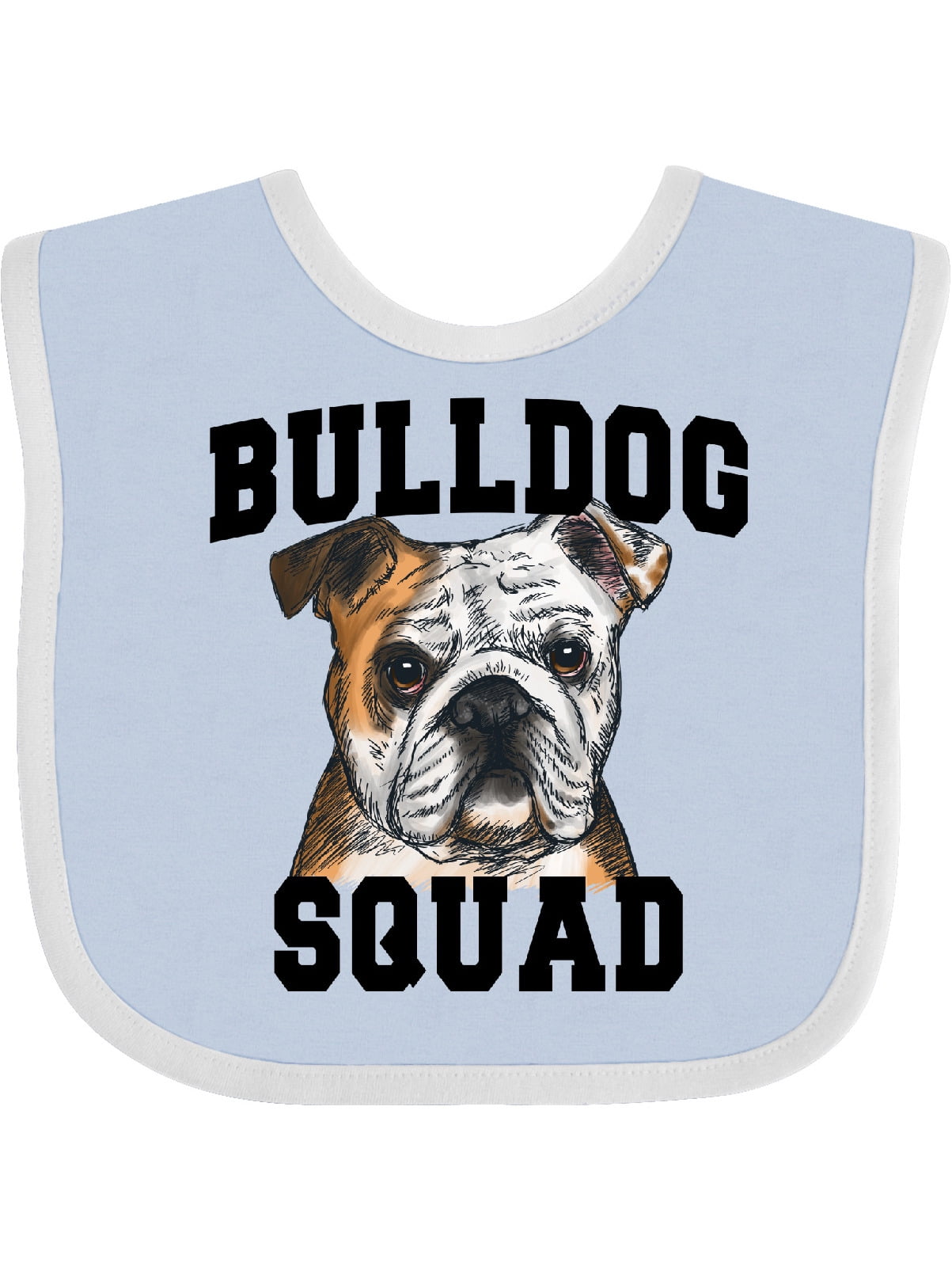 Inktastic Dog Bulldog Squad Boys or Girls Baby Bib - Walmart.com