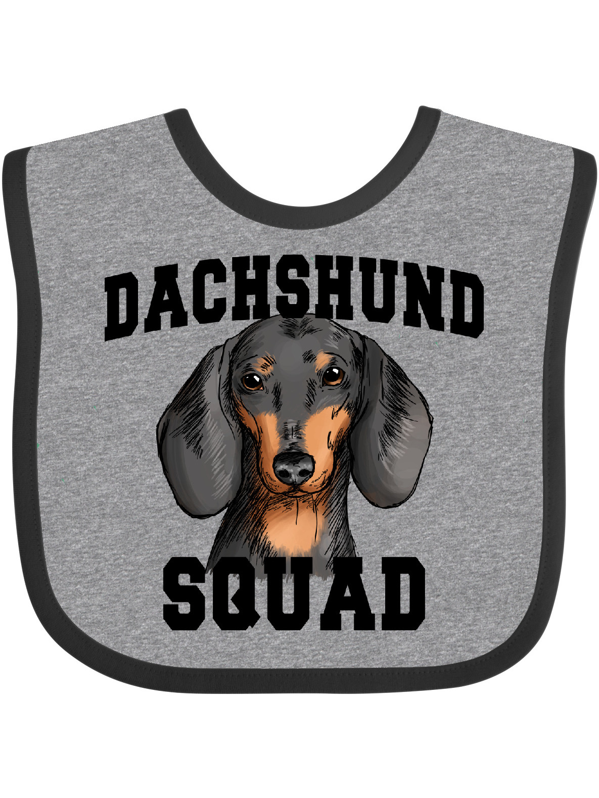 Inktastic Dog Dachshund Squad Boys or Girls Baby Bib - Walmart.com
