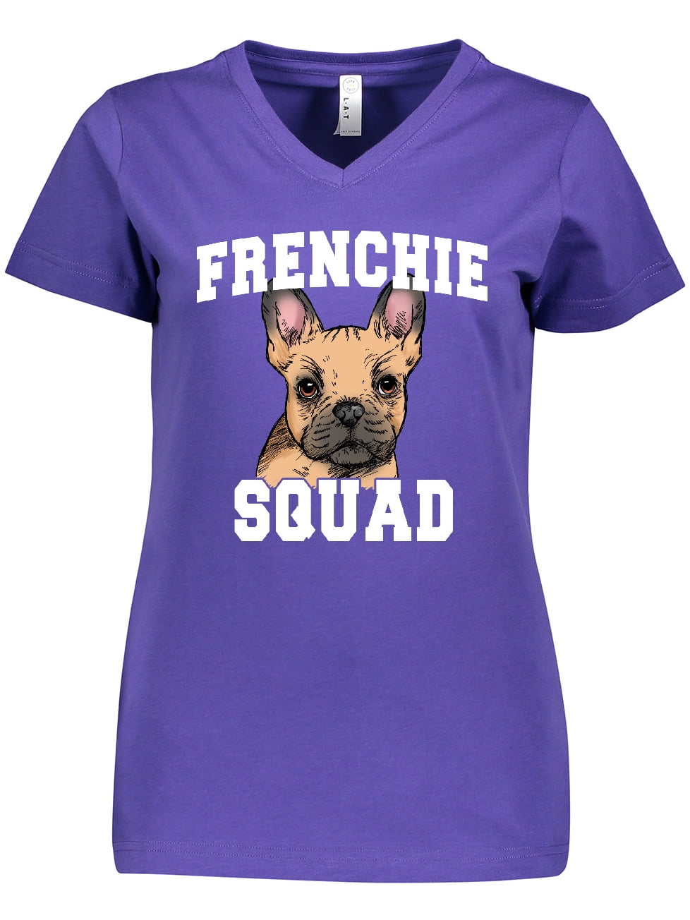 Inktastic Dog Frenchie Squad Women's V-Neck T-Shirt - Walmart.com