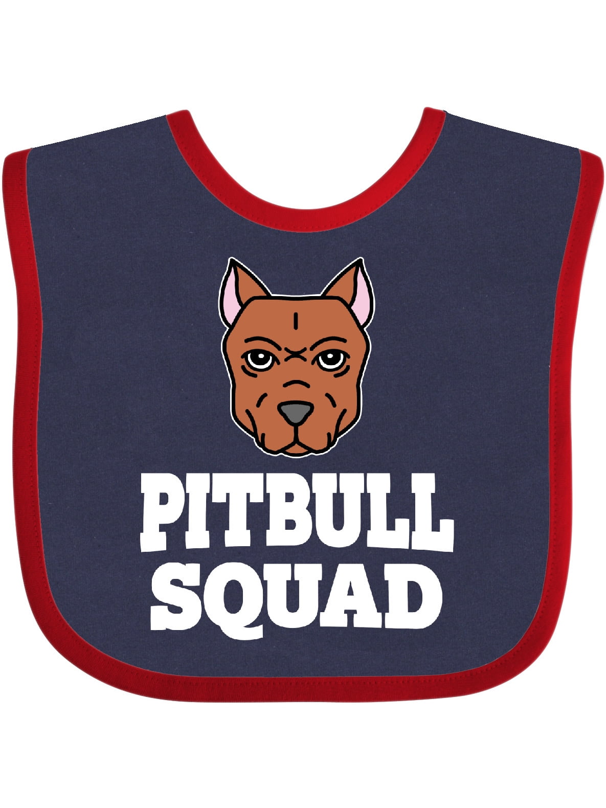 Inktastic Dog Pitbull Squad Boys or Girls Baby Bib - Walmart.com