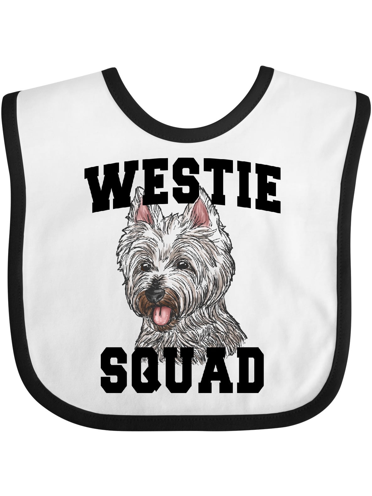 Inktastic Dog Westie Squad Boys or Girls Baby Bib - Walmart.com