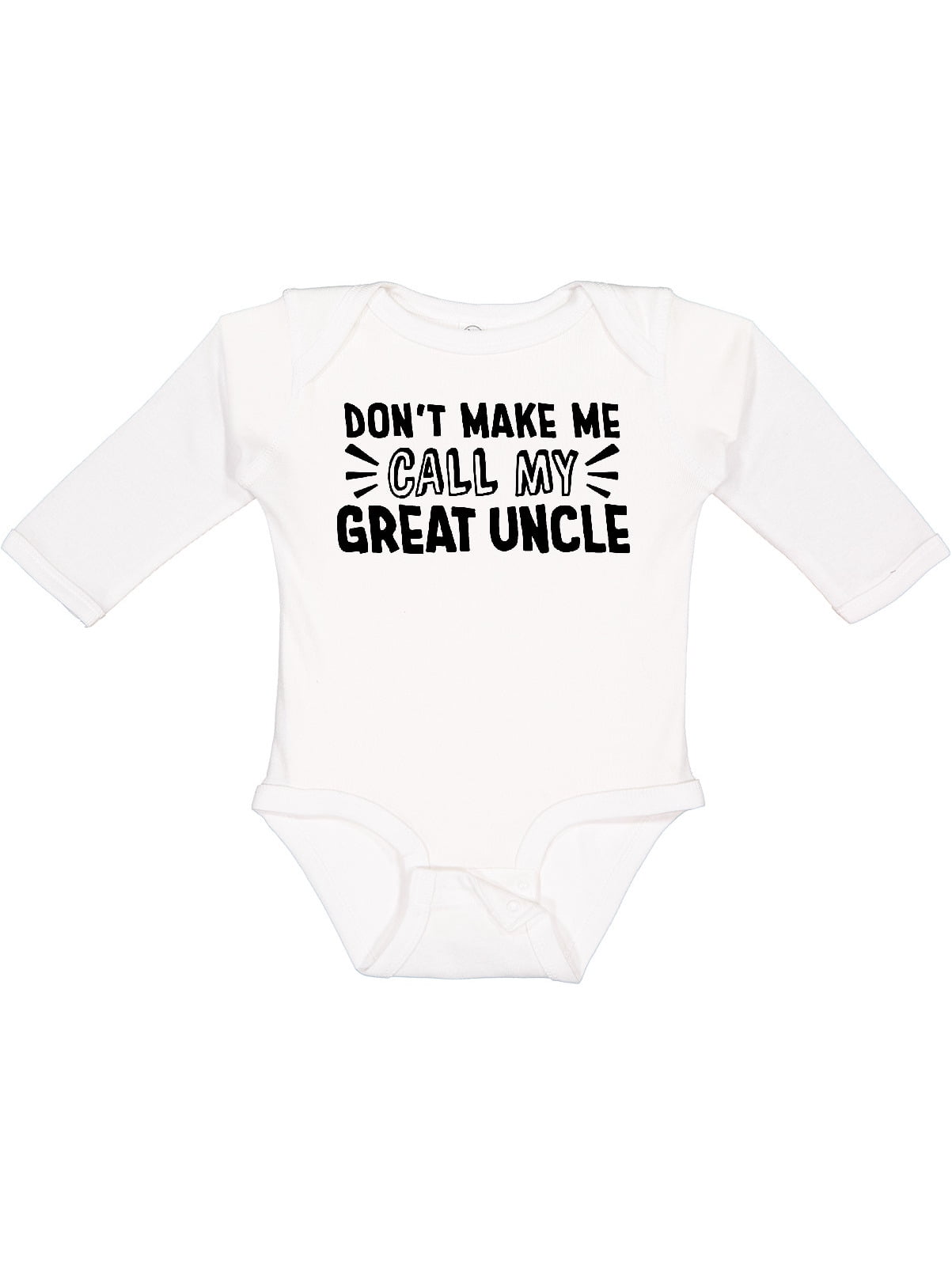 Inktastic Don't Make Me Call My Great Uncle Boys or Girls Long Sleeve ...