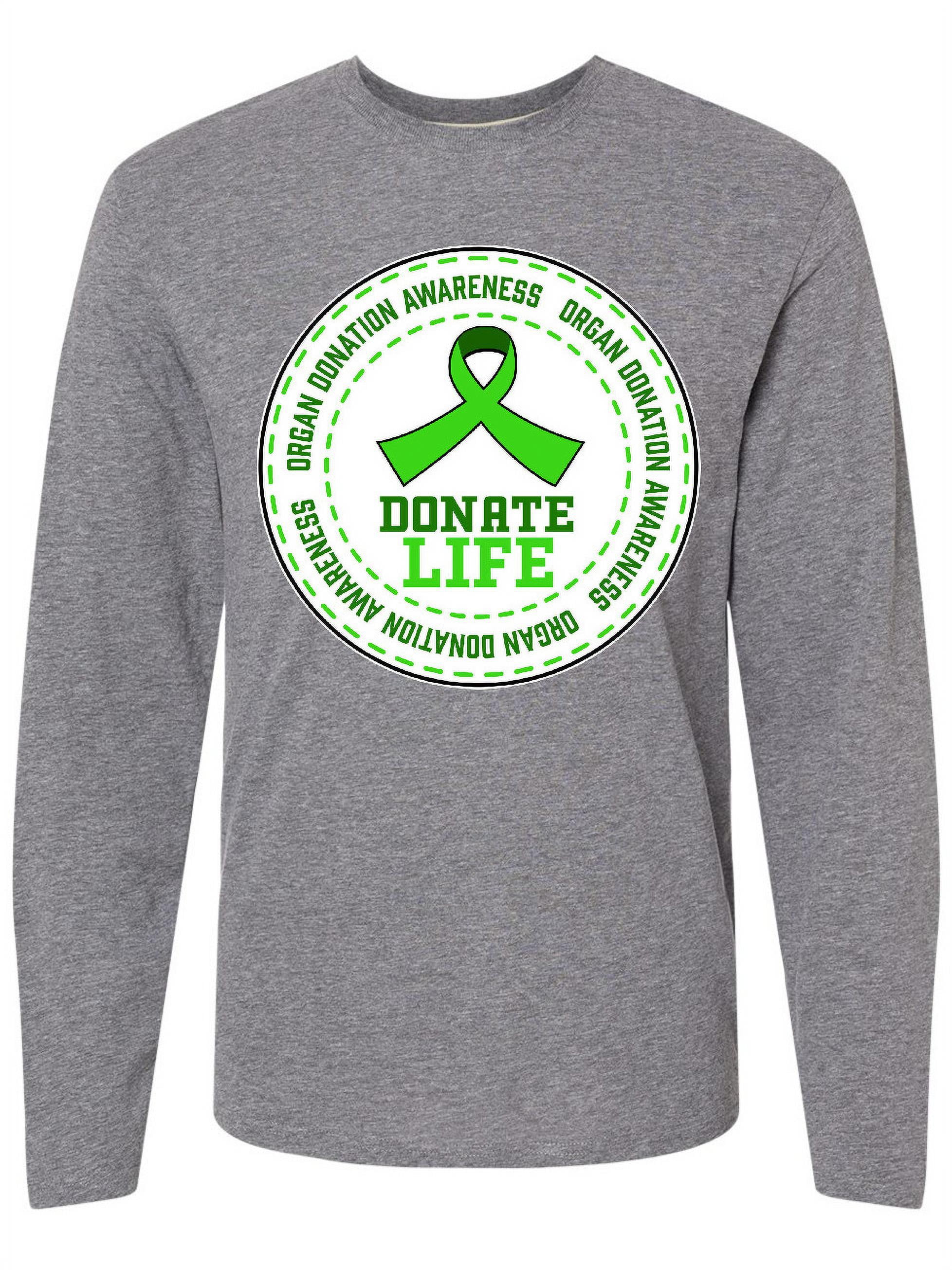 Inktastic Donate Life-Organ Donation Awareness Long Sleeve T-Shirt ...