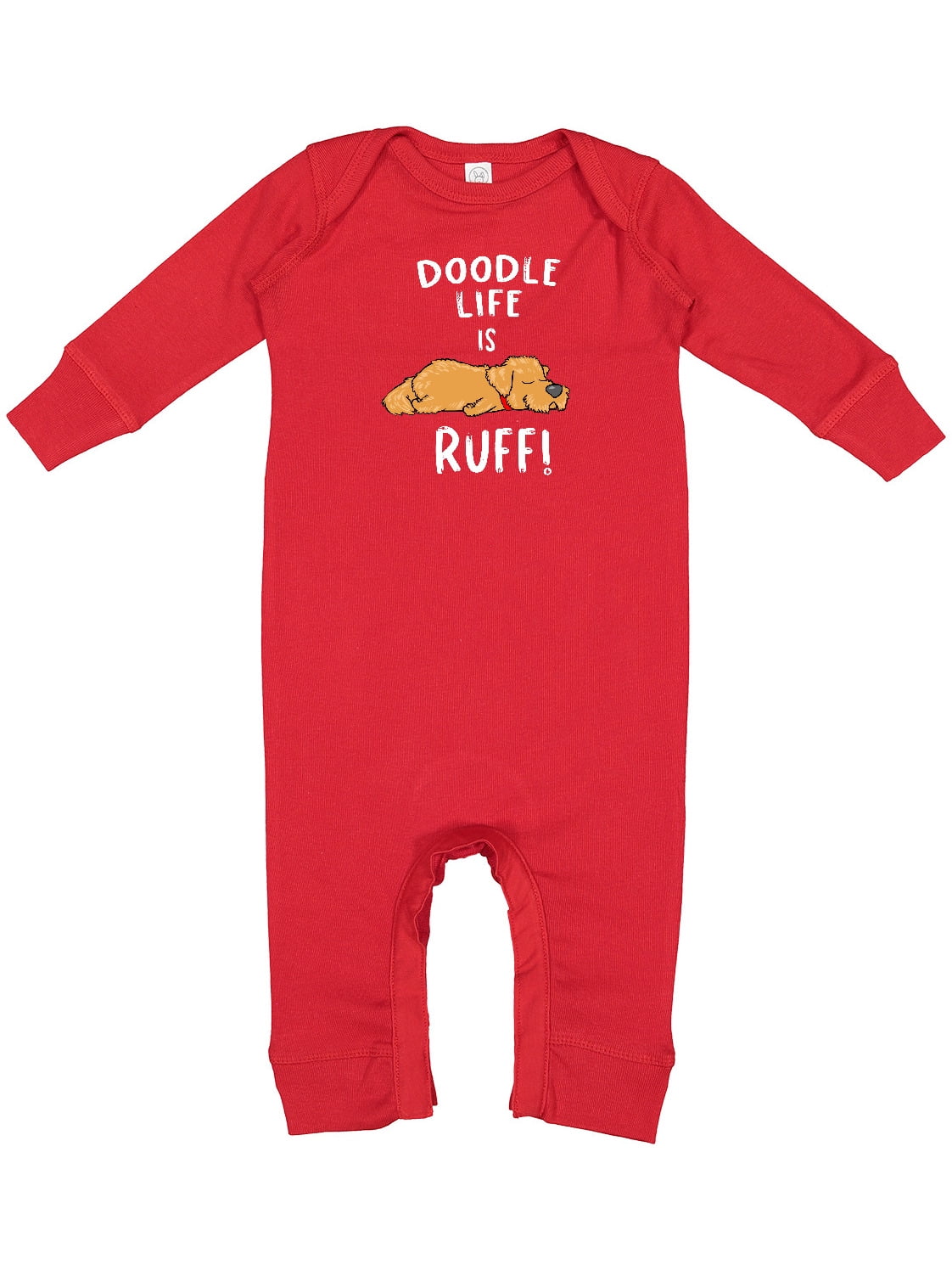 Inktastic Doodle Life is Ruff Golden Doodle Baby Romper Coveralls ...