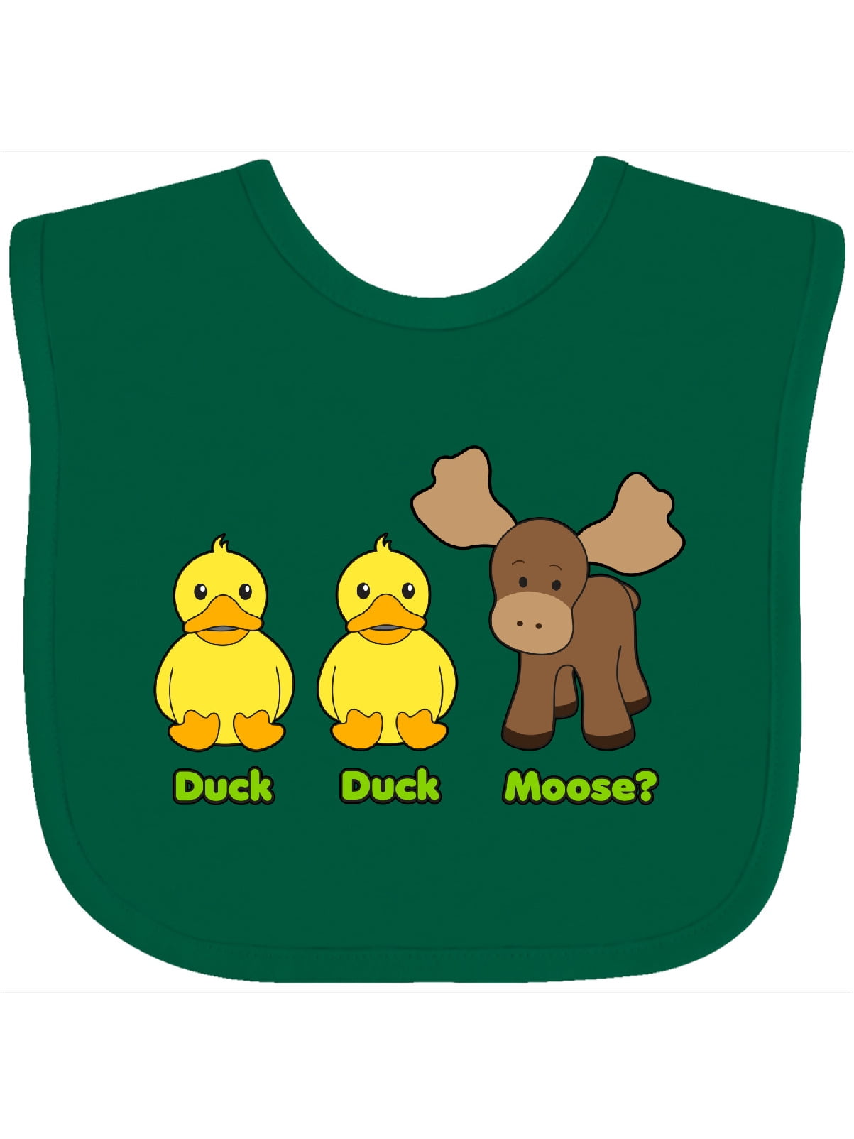 Inktastic Duck Duck Moose? Boys or Girls Baby Bib - Walmart.com