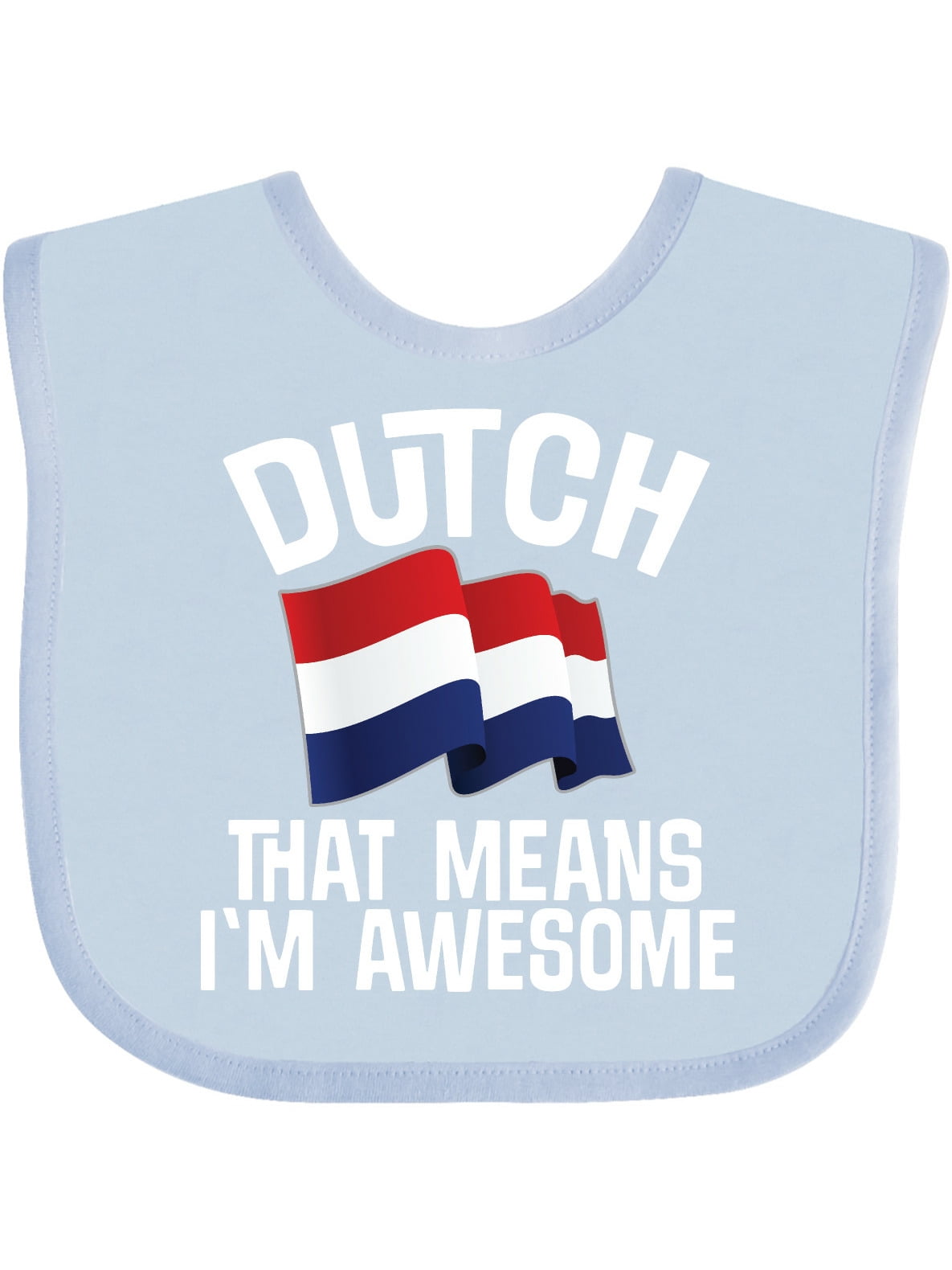 Inktastic Dutch Gift Pride Netherlands Flag Boys or Girls Baby Bib ...