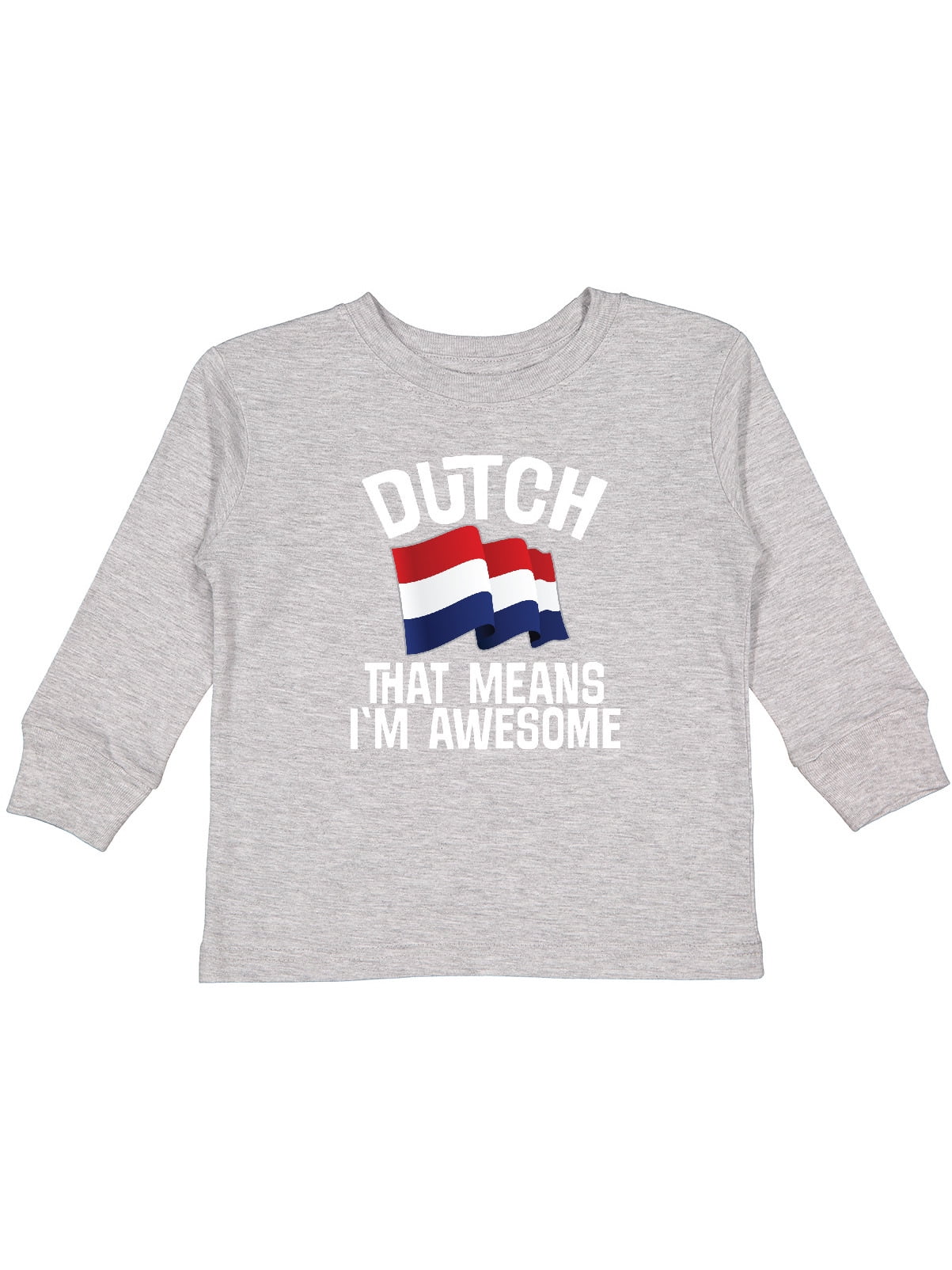 Inktastic Dutch Gift Pride Netherlands Flag Boys or Girls Long Sleeve ...