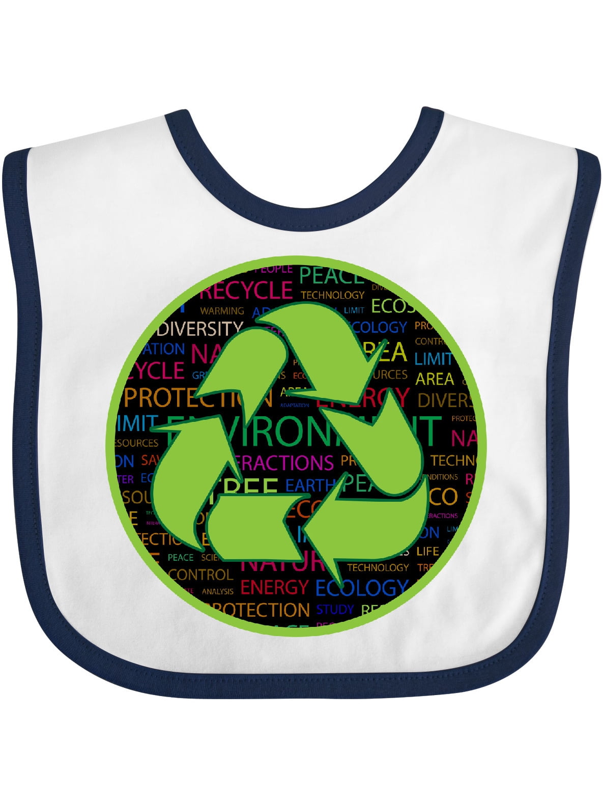Inktastic Earth Day Recycling Conservation Boys or Girls Baby Bib ...