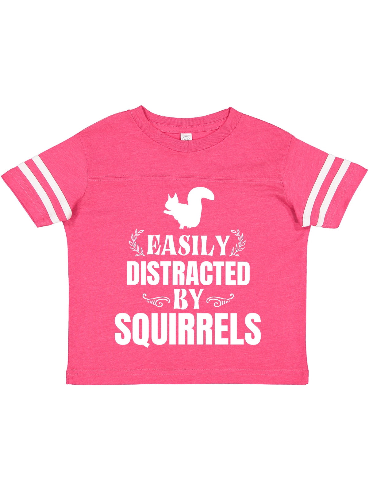 Inktastic Easily Distracted by Squirrels Boys or Girls Toddler T-Shirt ...