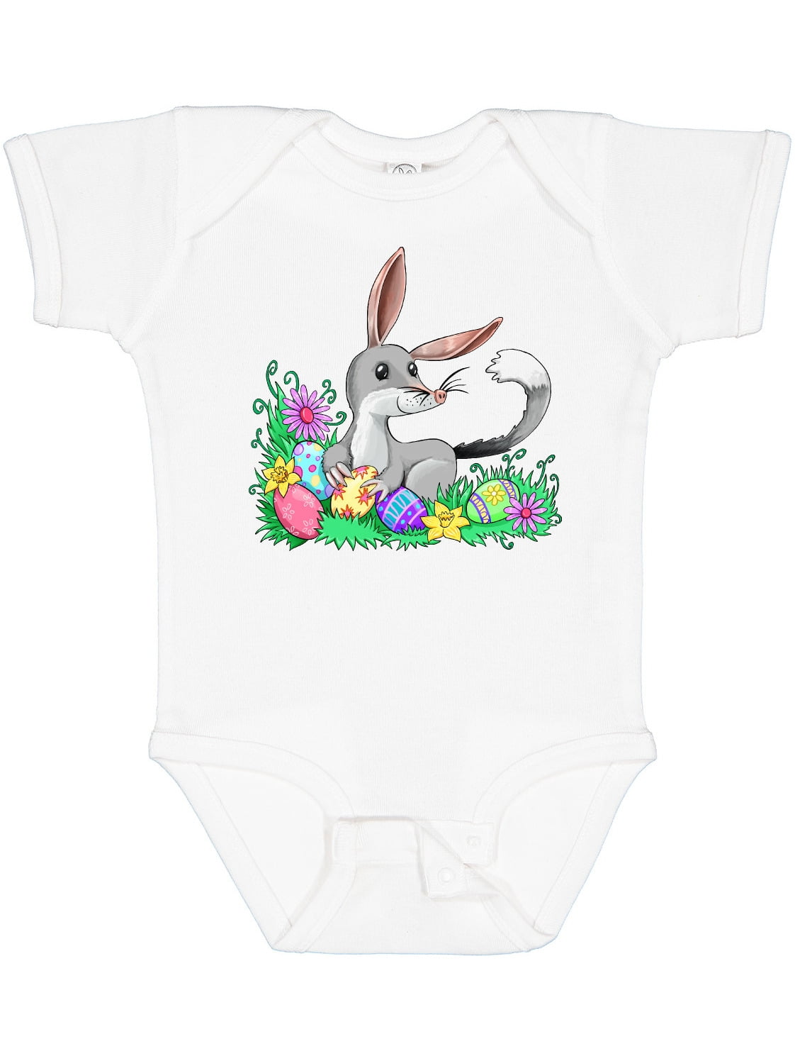 Inktastic Easter Bilby with Eggs and Flowers Boys or Girls Baby ...