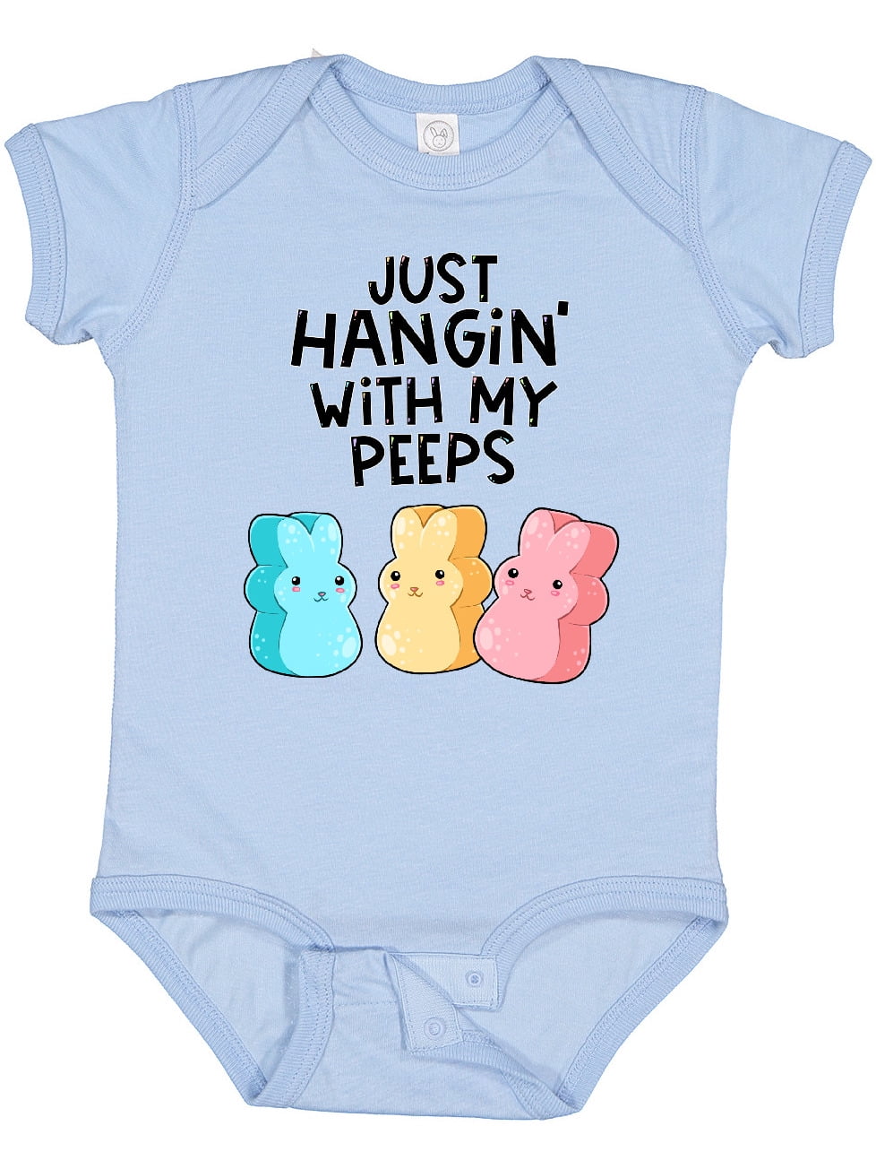 Inktastic Easter Just Hangin' with My Peeps Boys or Girls Baby Bodysuit ...