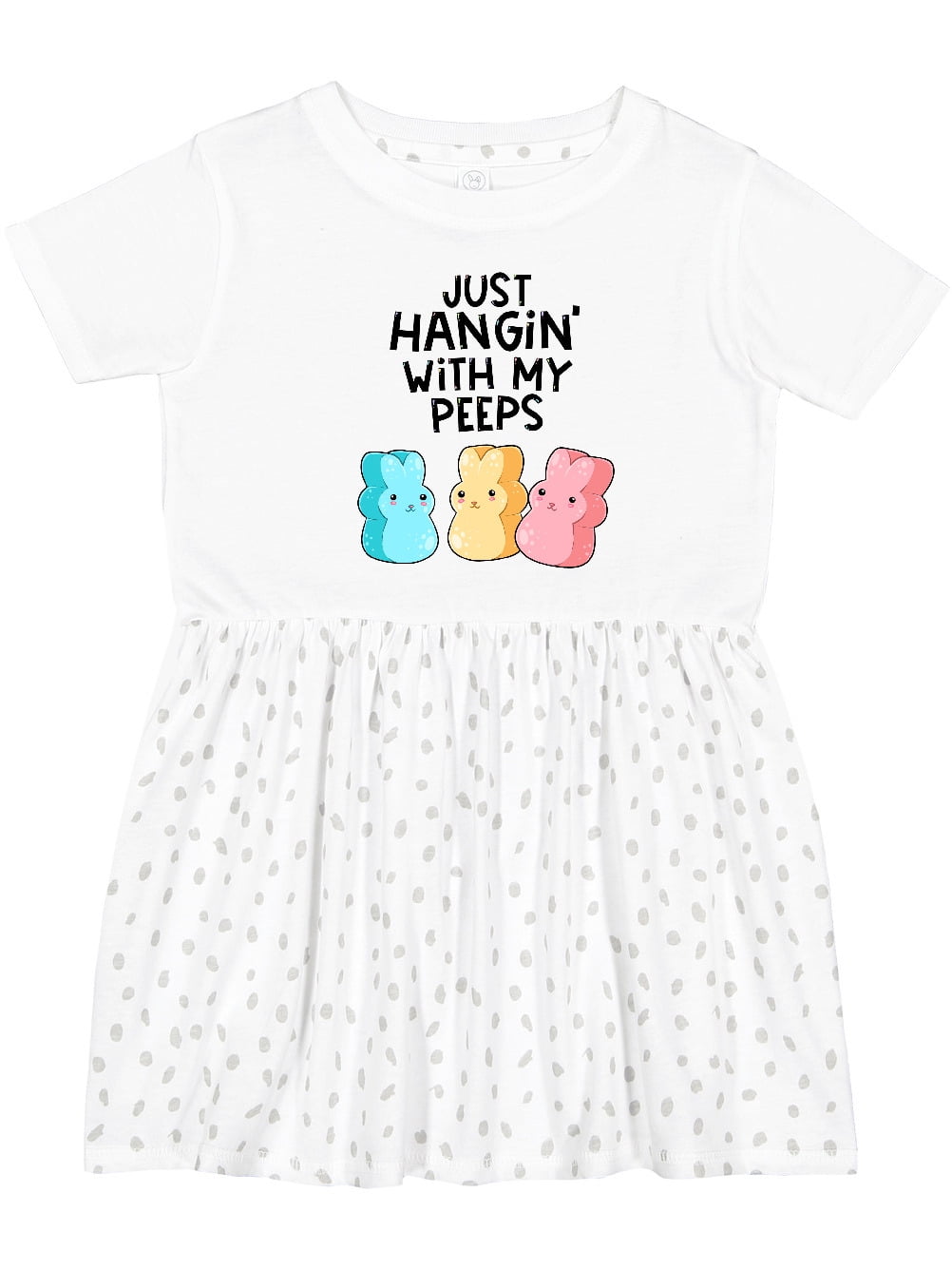 Inktastic Easter Just Hangin' with My Peeps! Girls Toddler Dress ...