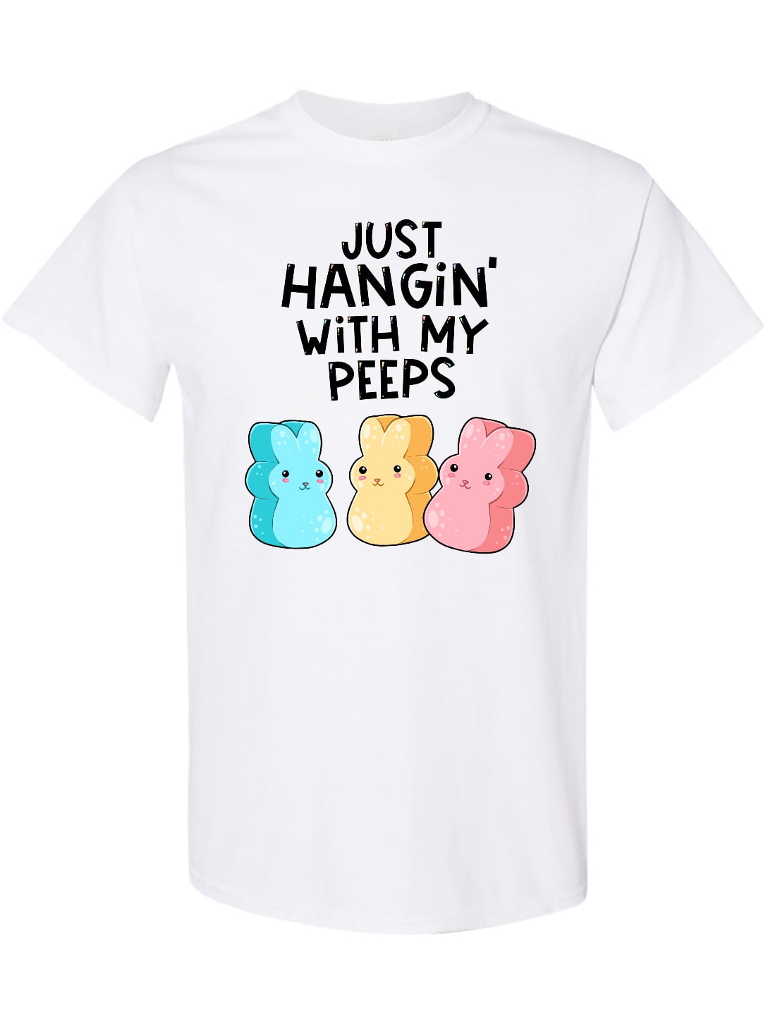 Inktastic Easter Just Hangin' with My Peeps T-Shirt - Walmart.com