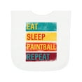 Inktastic Eat Sleep Paintball Repeat Baby Terry Cloth Bib - Walmart.com