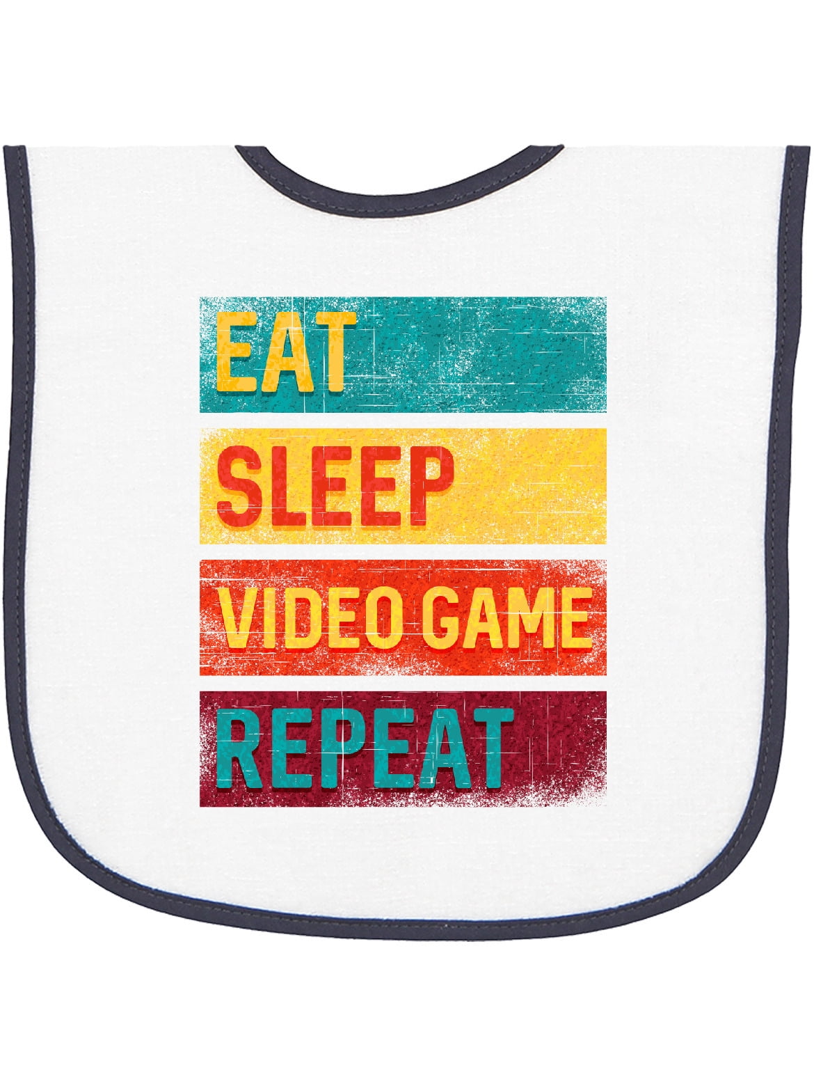 Inktastic Eat Sleep Video Game Repeat Baby Terry Cloth Bib - Walmart.com