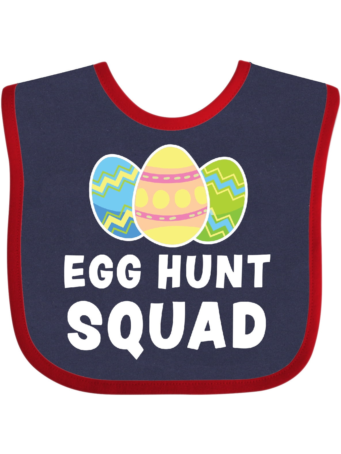 Inktastic Egg Hunt Squad with Easter Eggs Boys or Girls Baby Bib ...