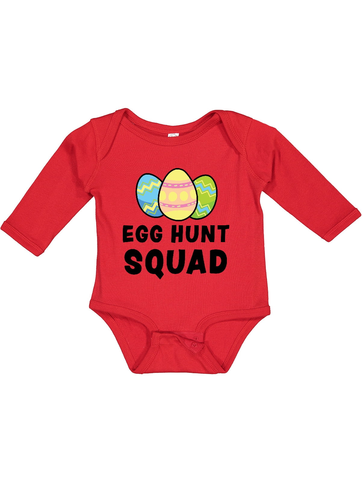 Inktastic Egg Hunt Squad with Easter Eggs Boys or Girls Long Sleeve Baby Bodysuit - Walmart.com
