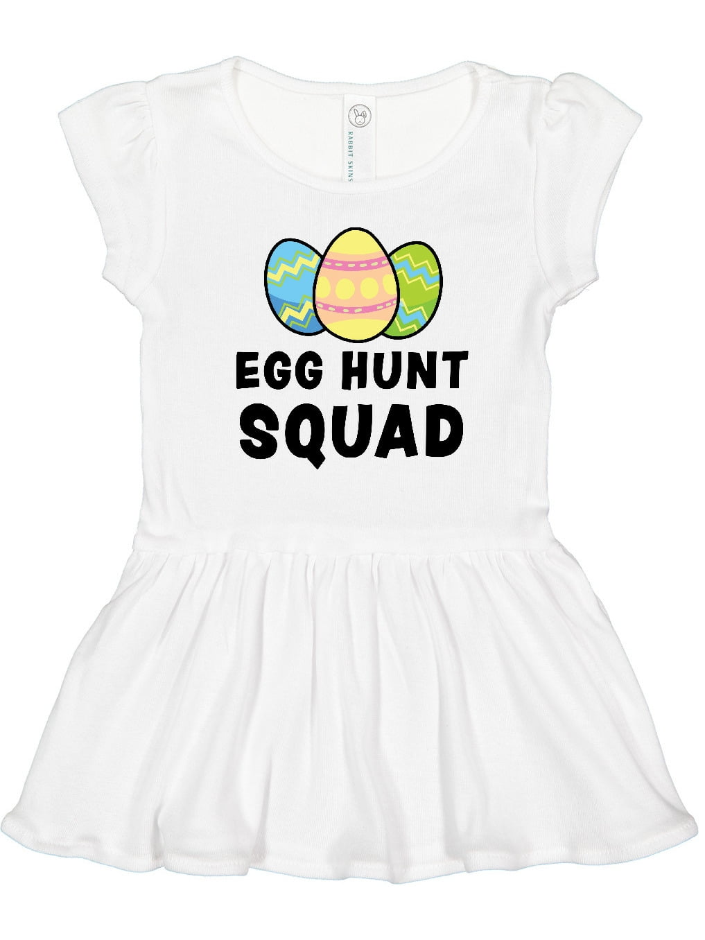 Inktastic Egg Hunt Squad with Easter Eggs Girls Toddler Dress - Walmart.com