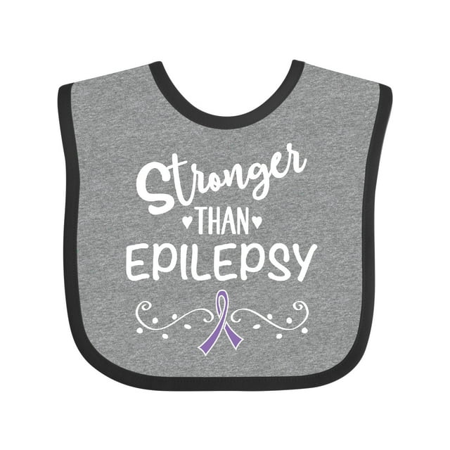 Inktastic Epilepsy Awareness Month Ribbon Girls Baby Bib - Walmart.com