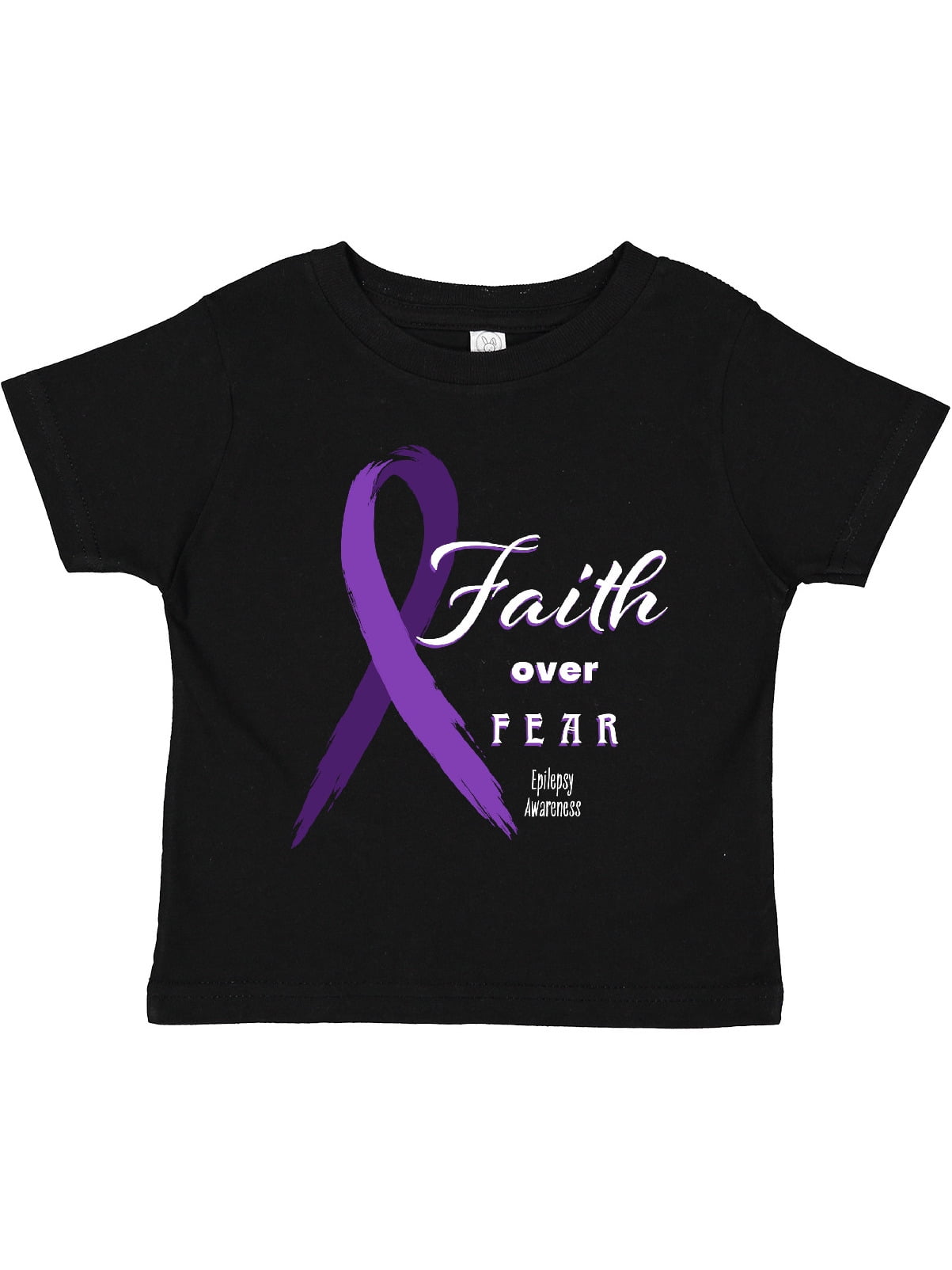 Inktastic Faith Over Fear Epilepsy Awareness with Purple Ribbon Boys or ...