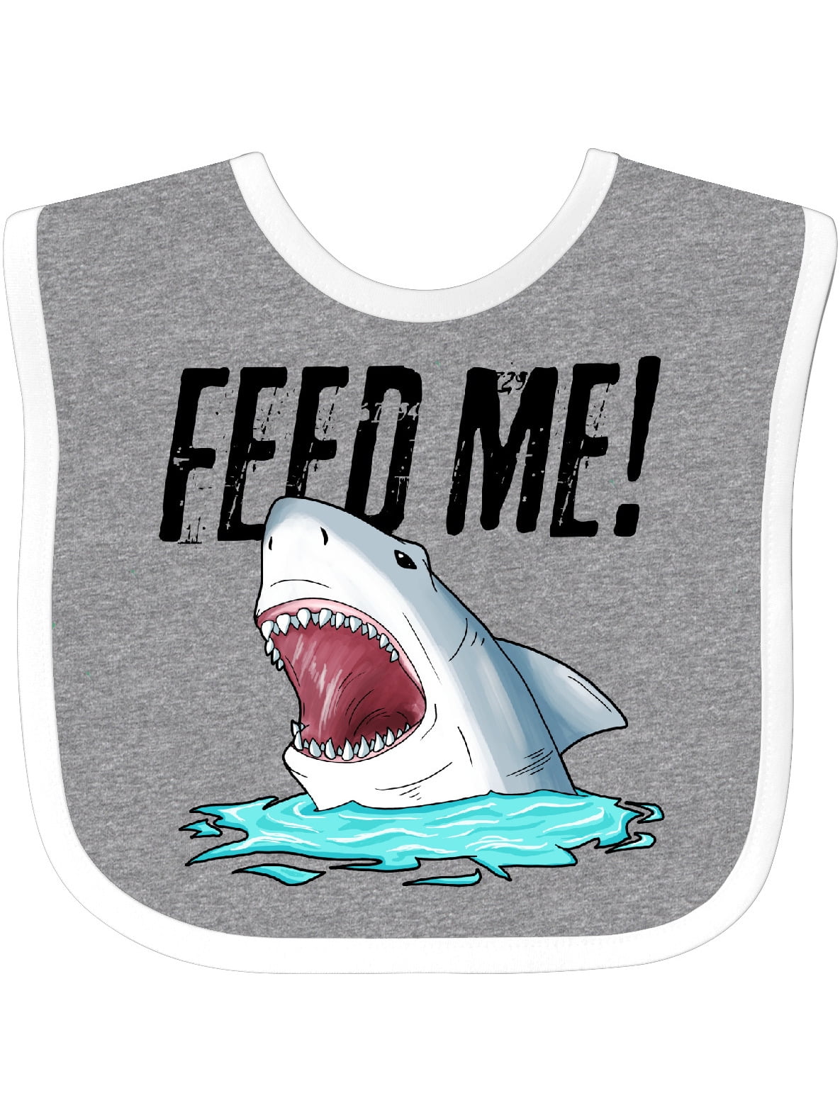 Inktastic Feed Me with Shark Head Boys or Girls Baby Bib - Walmart.com