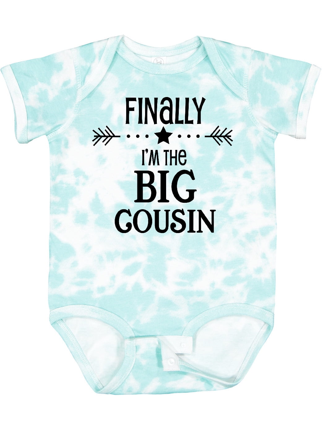 Inktastic Finally I'm the Big Cousin Boys or Girls Baby Bodysuit ...