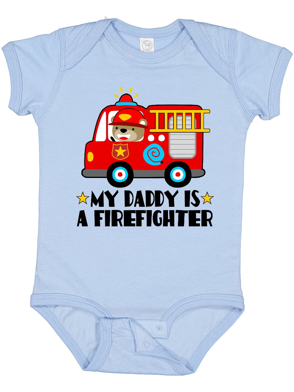 Inktastic Fireman Daddy is a Firefighter Boys or Girls Baby Bodysuit ...