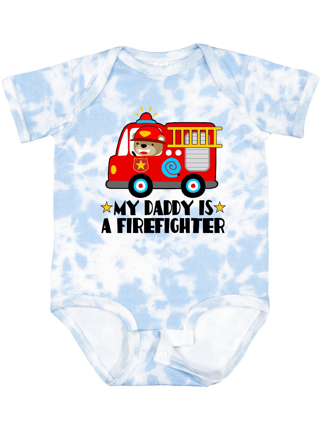 Inktastic Fireman Daddy is a Firefighter Boys or Girls Baby Bodysuit ...